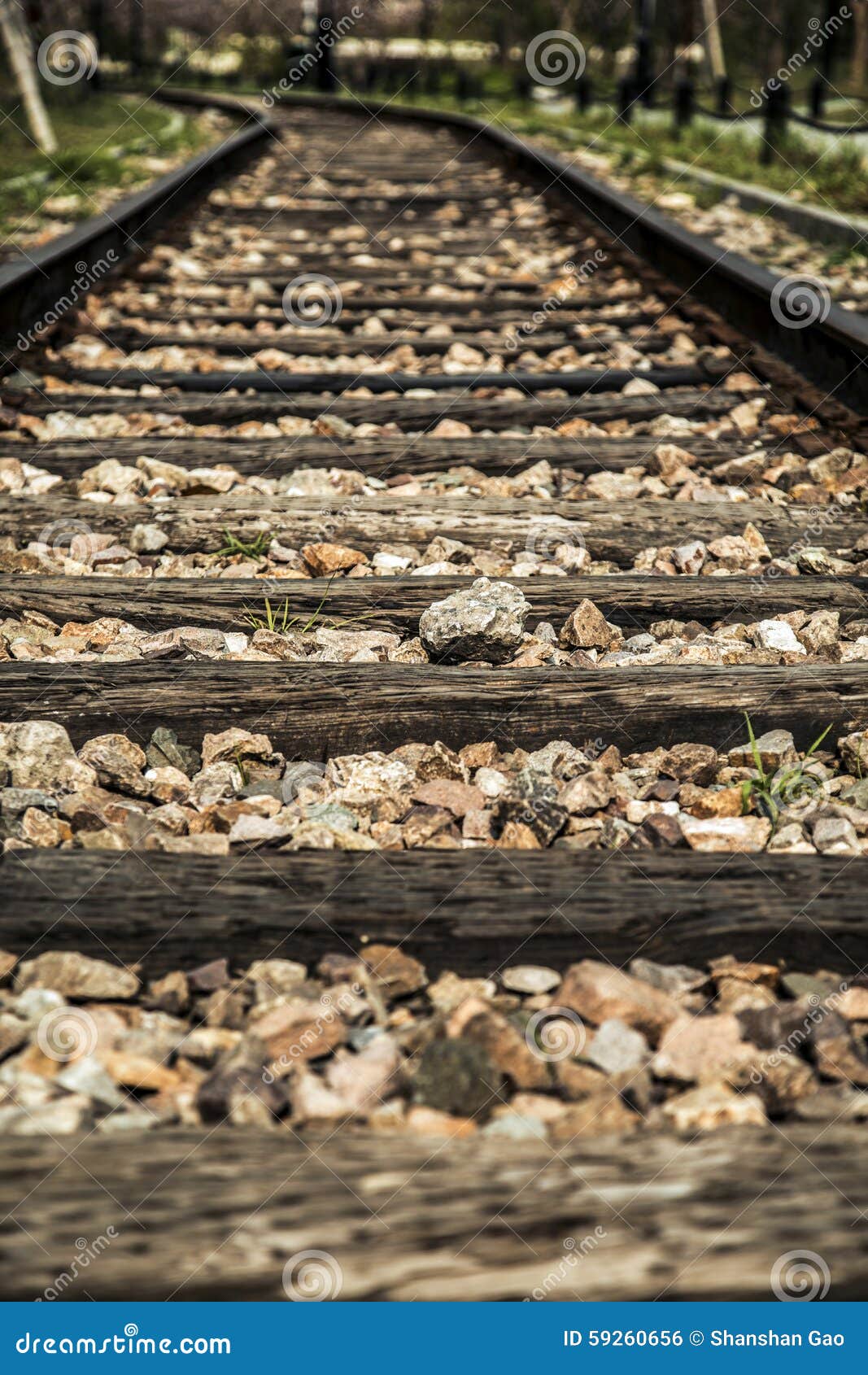 Railroad Rails stock photo. Image of transportation, industrial - 59260656