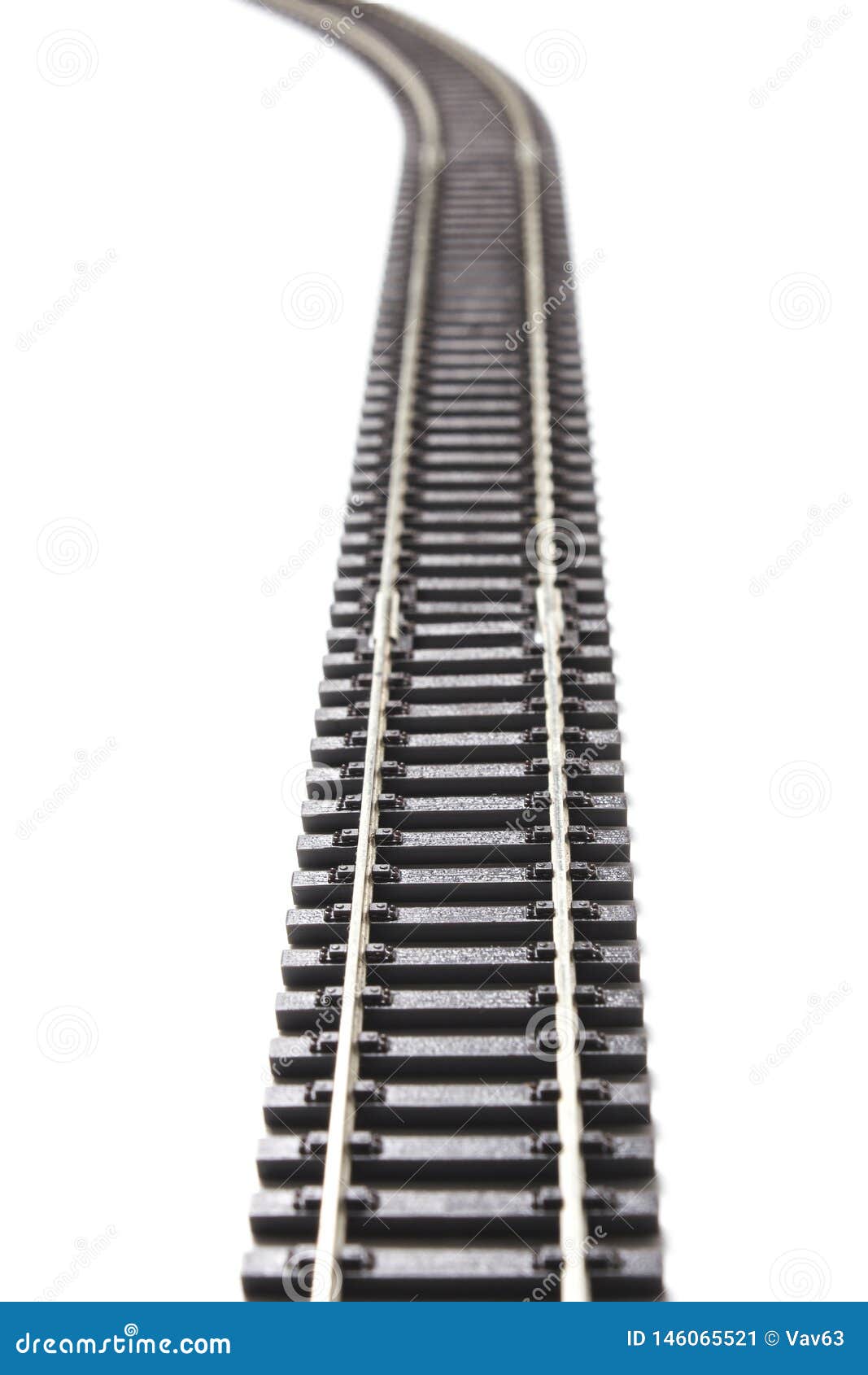 Railroad rails stock image. Image of bend, model, steel - 146065521