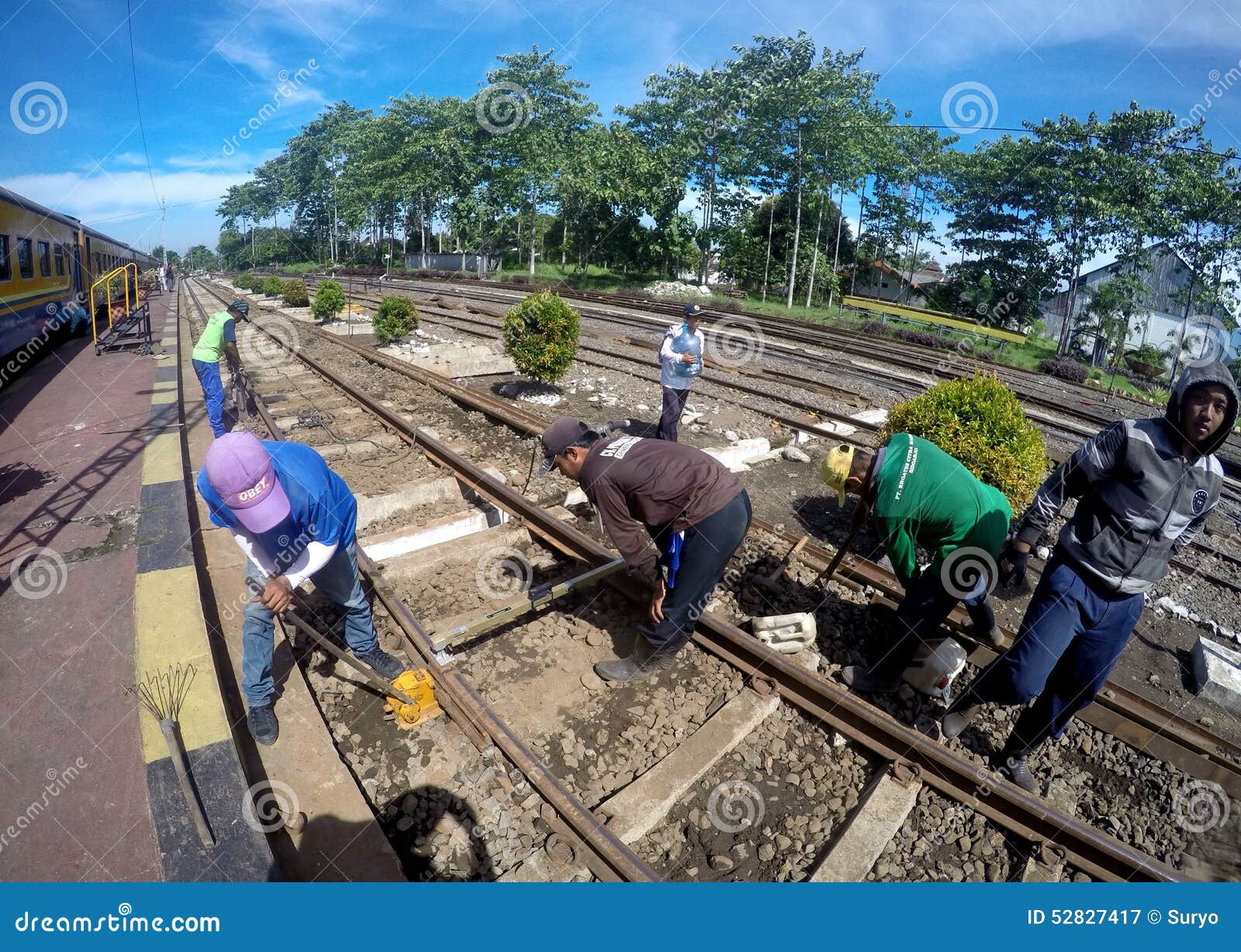 Railroad repairs editorial photography. Image of railroad - 52827417