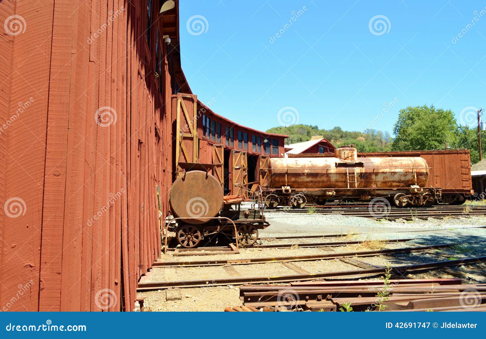 Railroad round house stock image. Image of couplerr, house - 42691747