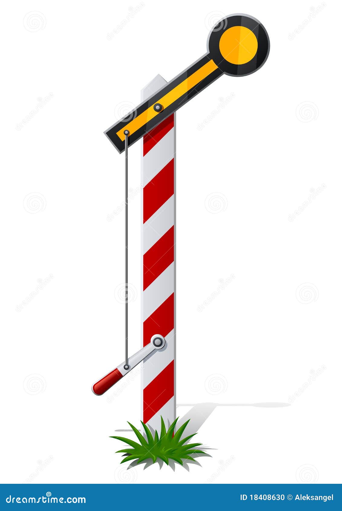 Semaphore With Vertical Arrangement Of Signals. Flat Vector Traffic ...