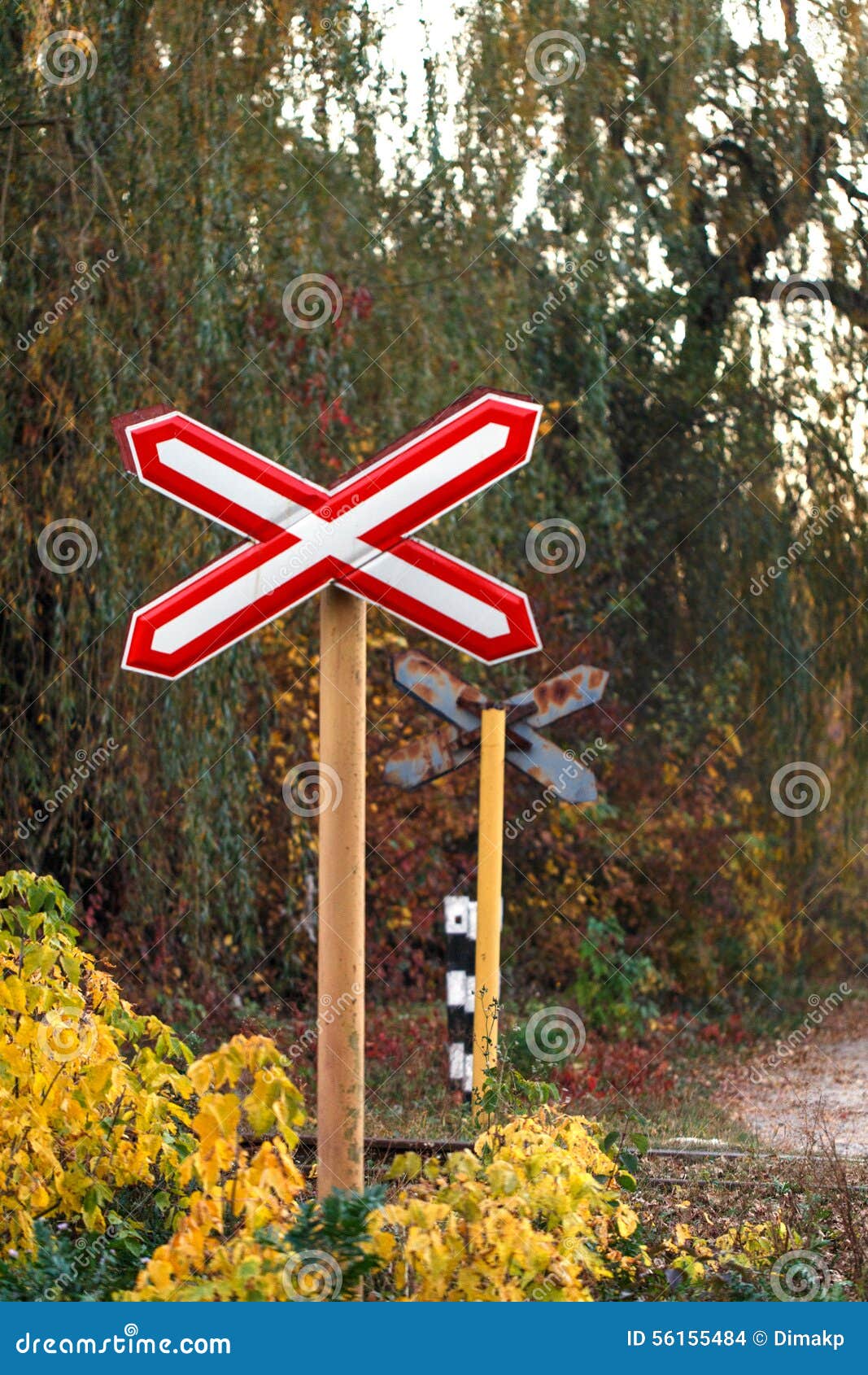 Railroad sign stock photo. Image of beautiful, direction - 56155484