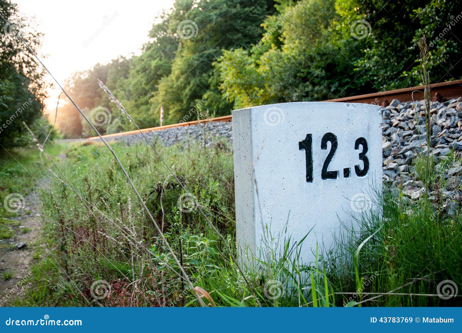 Railroad sign stock image. Image of sunset, trees, train - 43783769