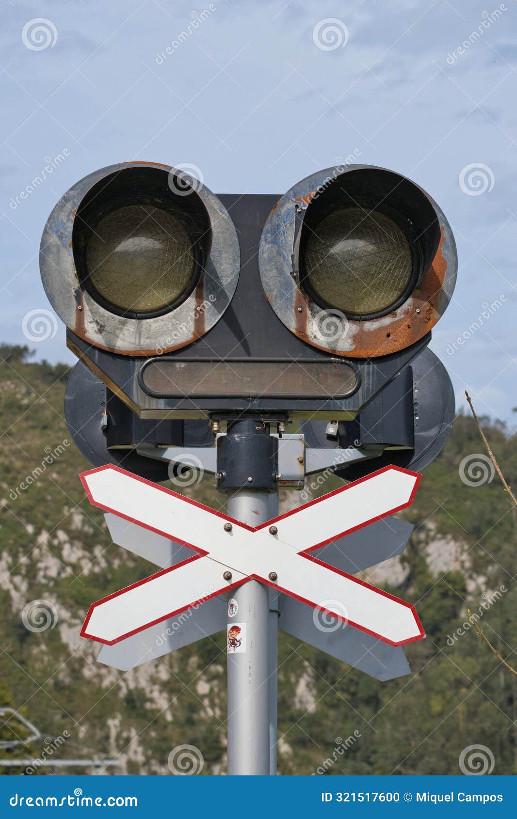 Railroad signal stock photo. Image of equipment, safety - 321517600
