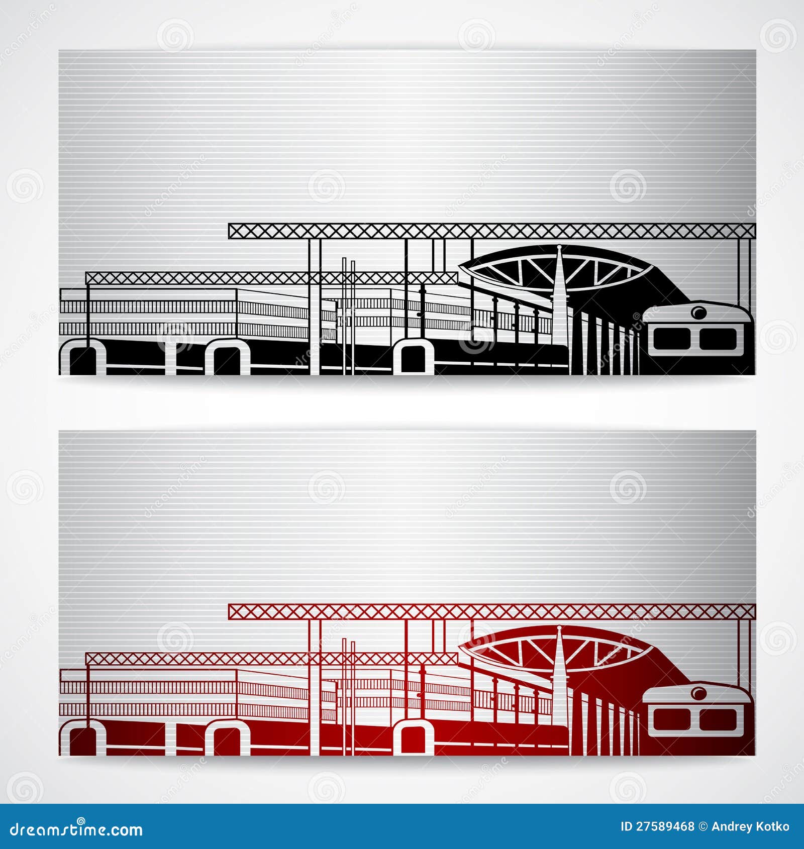 Railroad Station Top View Icon, Cartoon Style | CartoonDealer.com #81452309