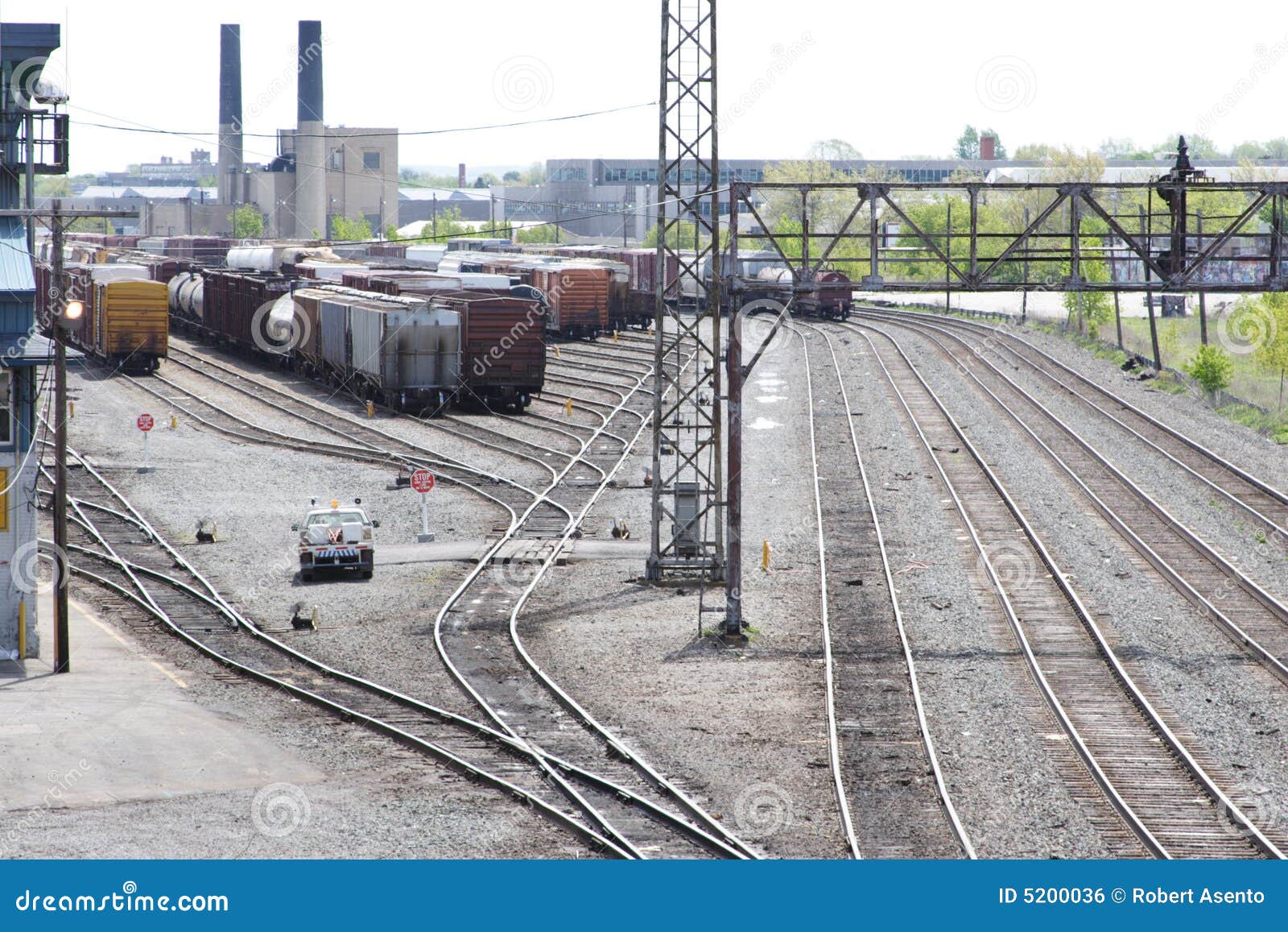 Railroad Stock Yard stock photo. Image of rail, deliver - 5200036