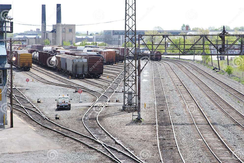 Railroad Stock Yard stock photo. Image of rail, deliver - 5200036