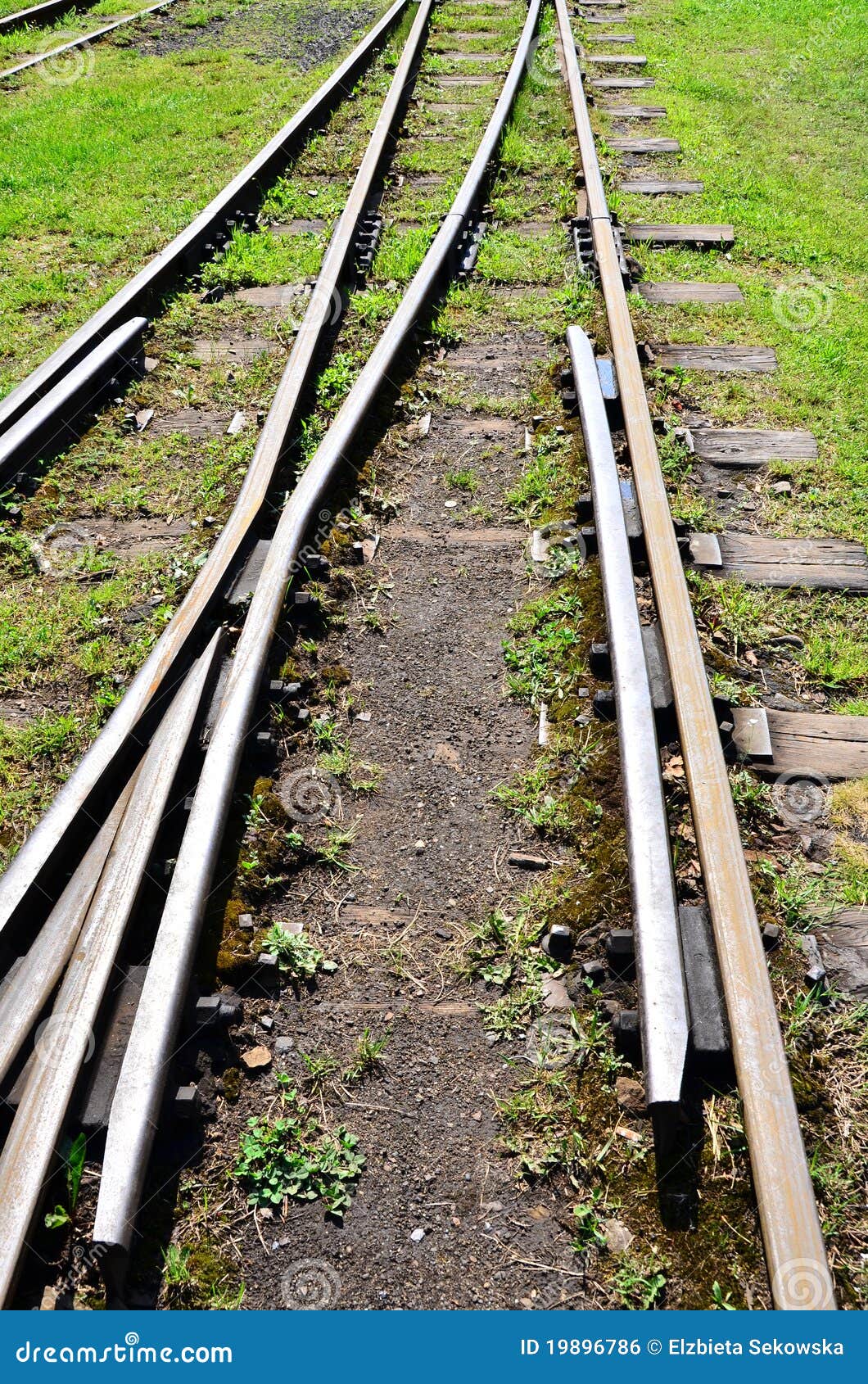 Railroad switch stock photo. Image of switch, turnout - 19896786