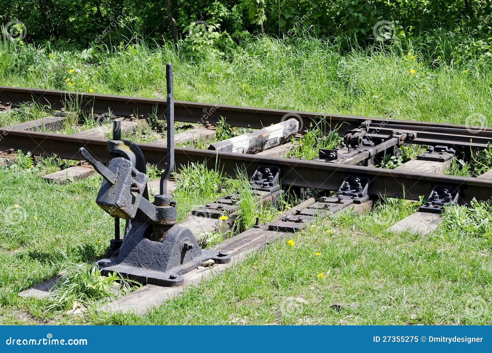 Railroad switch stock image. Image of transportation - 27355275
