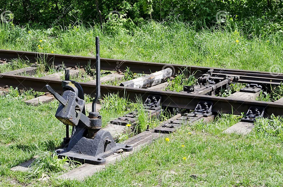 Railroad switch stock image. Image of transportation - 27355275