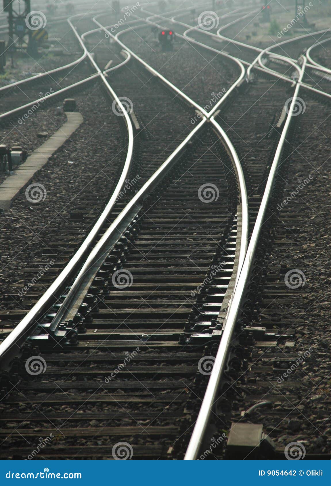 Railroad Switch stock photo. Image of railroad, perspective - 9054642