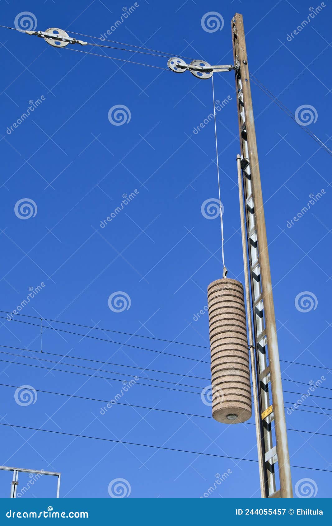 Counter Weight Or Weight Balance Concrete Blocks Or Bricks As Part Of ...