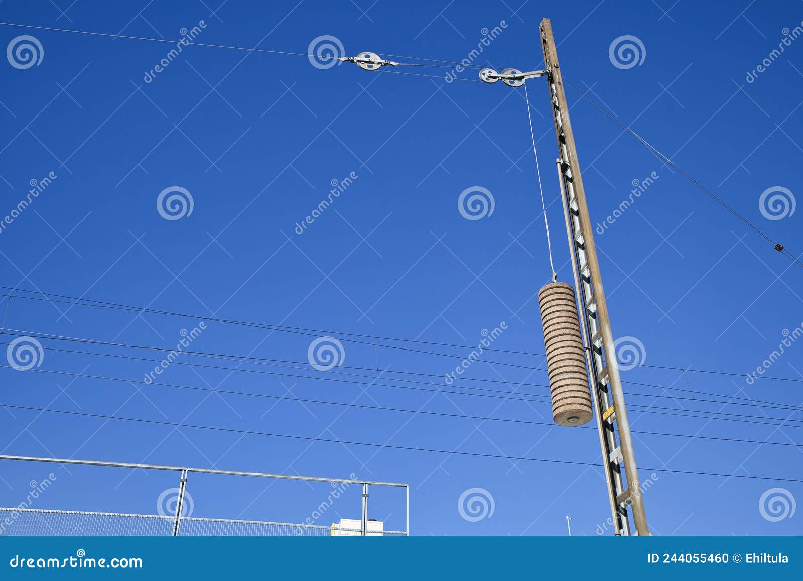 Counter Weight Or Weight Balance Concrete Blocks Or Bricks As Part Of ...