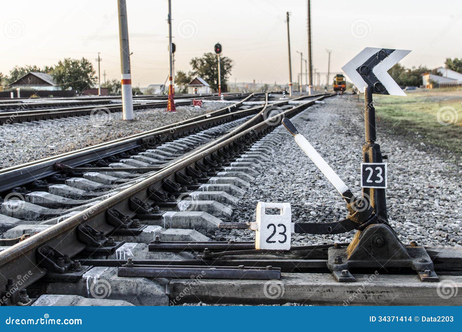 Railroad switcher stock photo. Image of toggle, train - 34371414