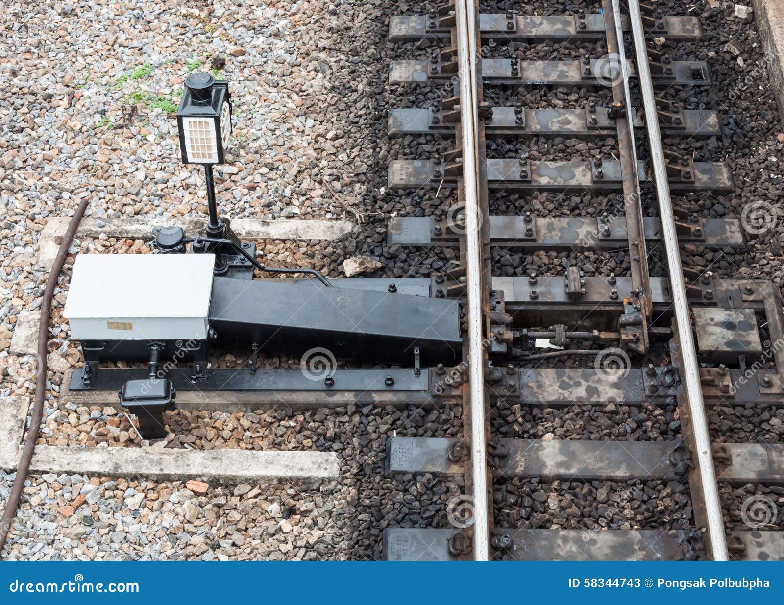 Railroad switch stock image. Image of road, iron, departure - 58344743