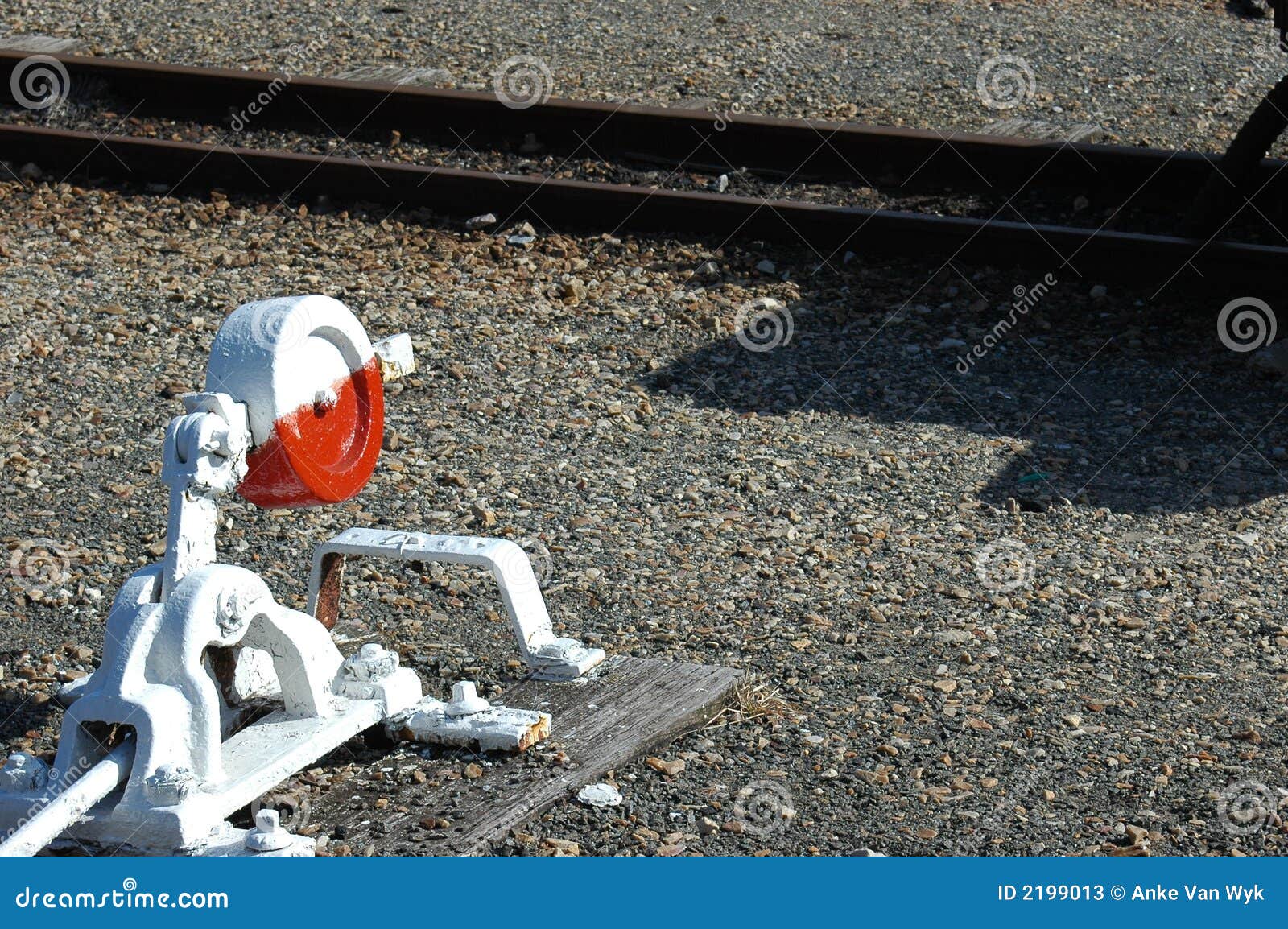 Railroad switching device stock image. Image of mechanism - 2199013