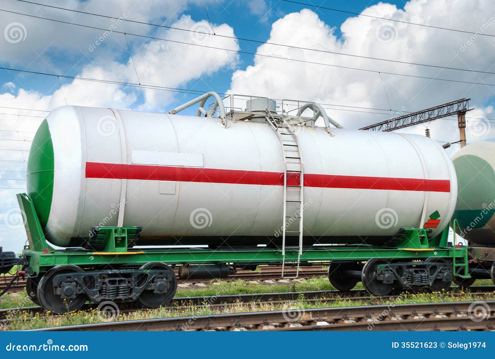 Road Through Tank Farms With Huge Rusty Petroleum Tanks On Either Side ...