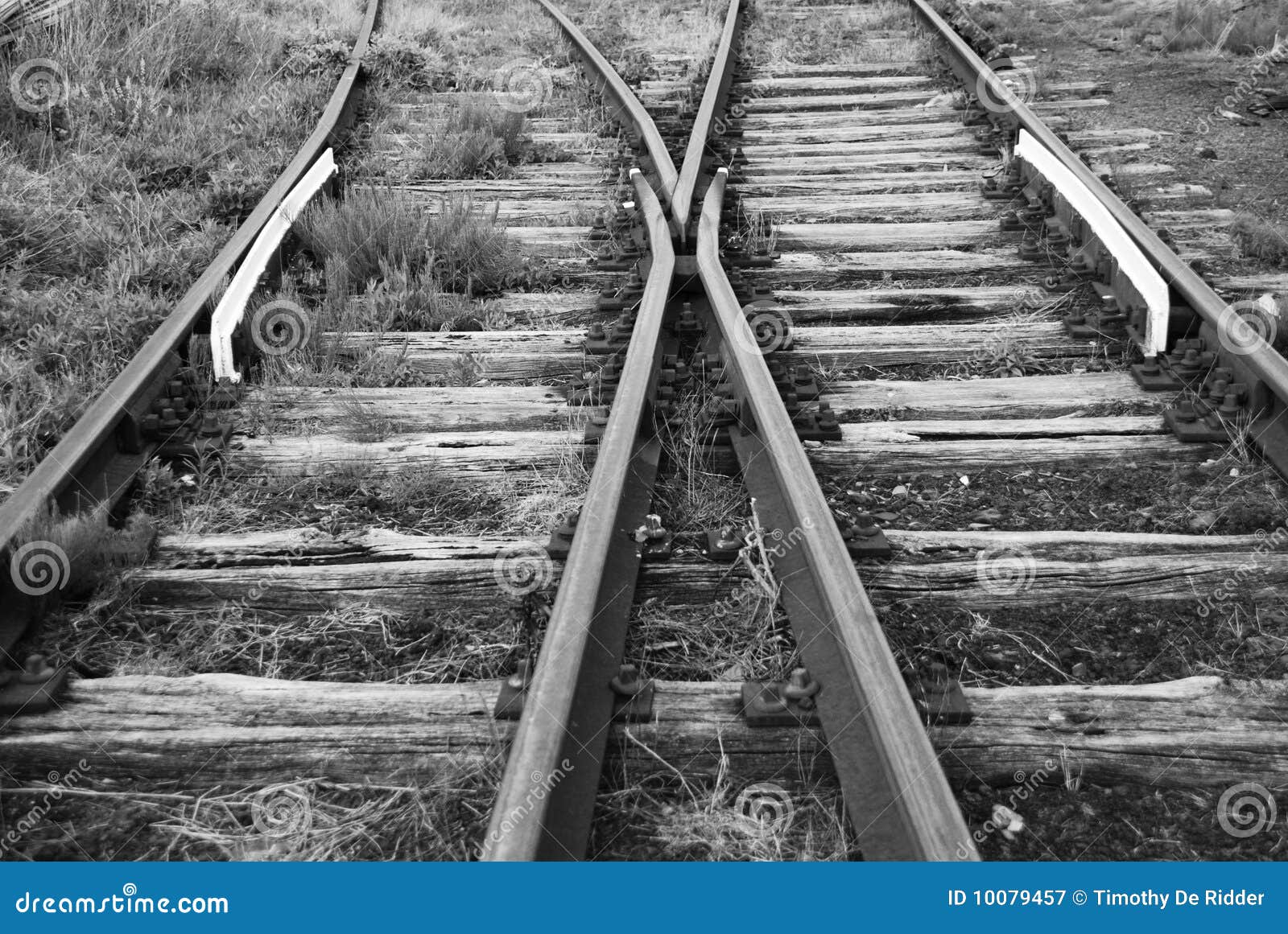 Railroad track stock image. Image of change, choices - 10079457