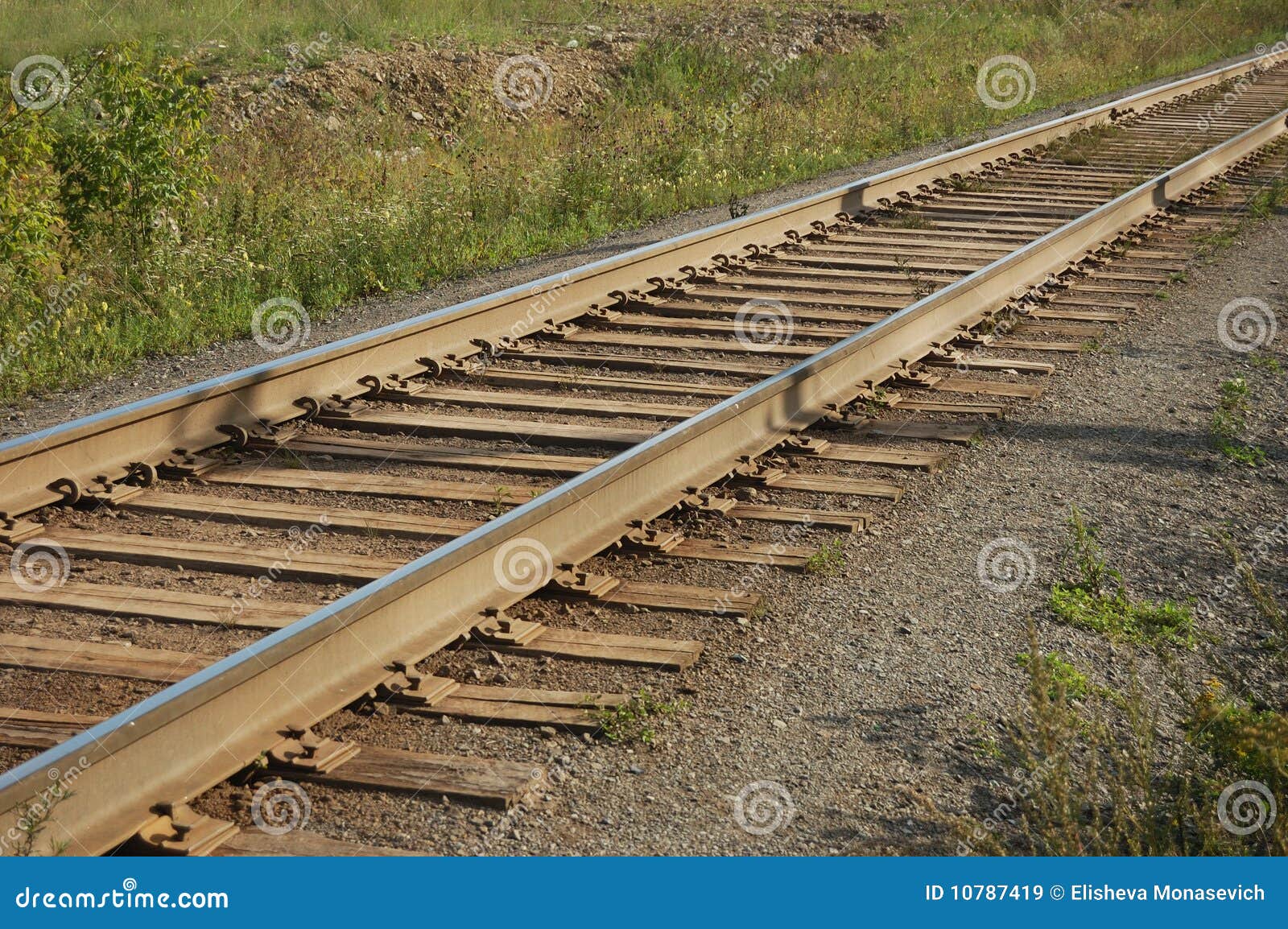 Railroad track stock image. Image of freight, passage - 10787419