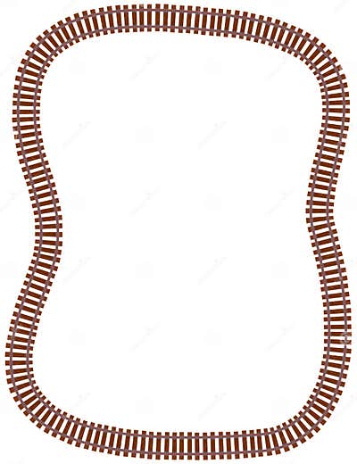 Railroad Track Border stock vector. Illustration of rectangle - 27806629