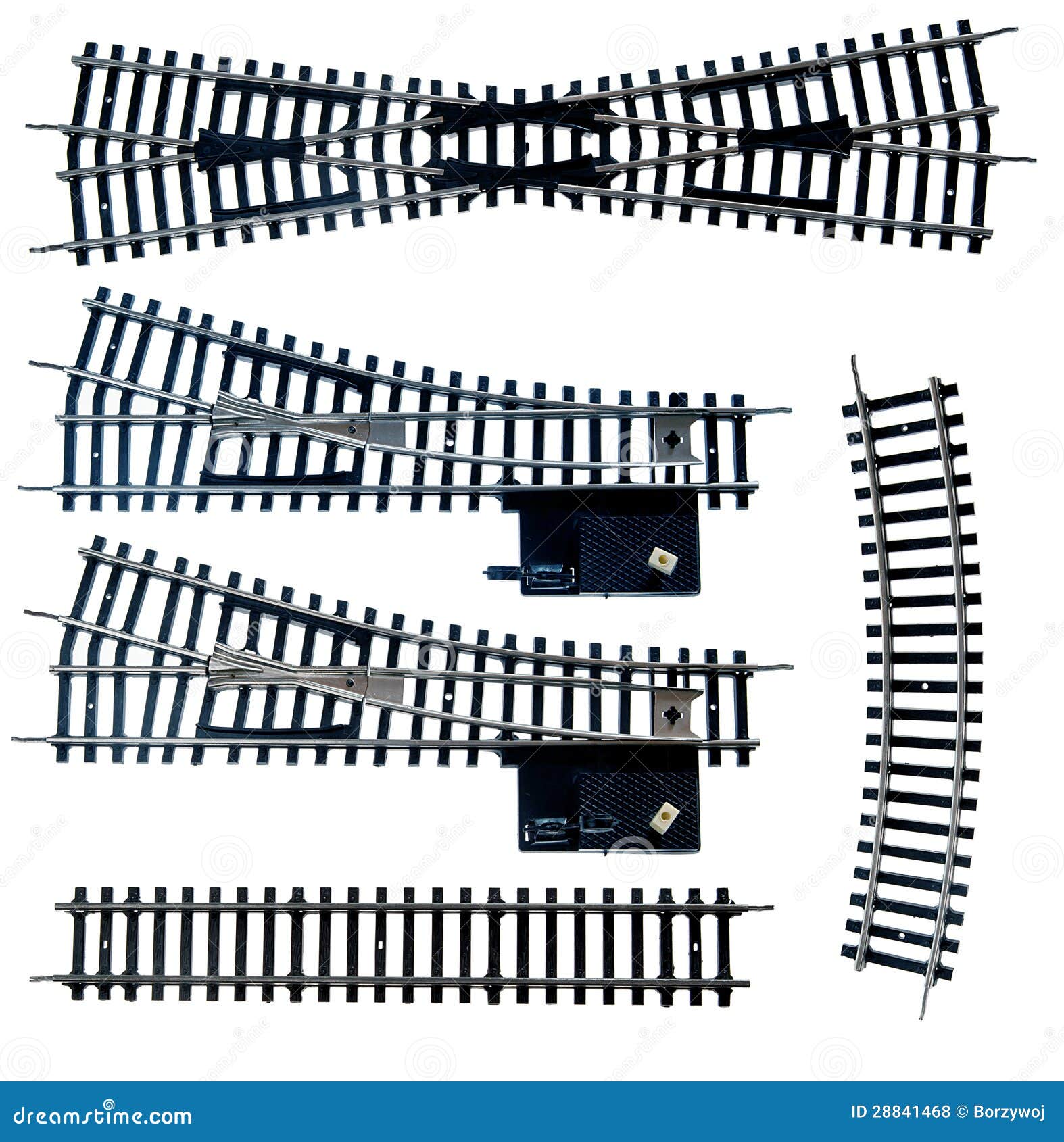 Railroad track elements stock photo. Image of crossover - 28841468