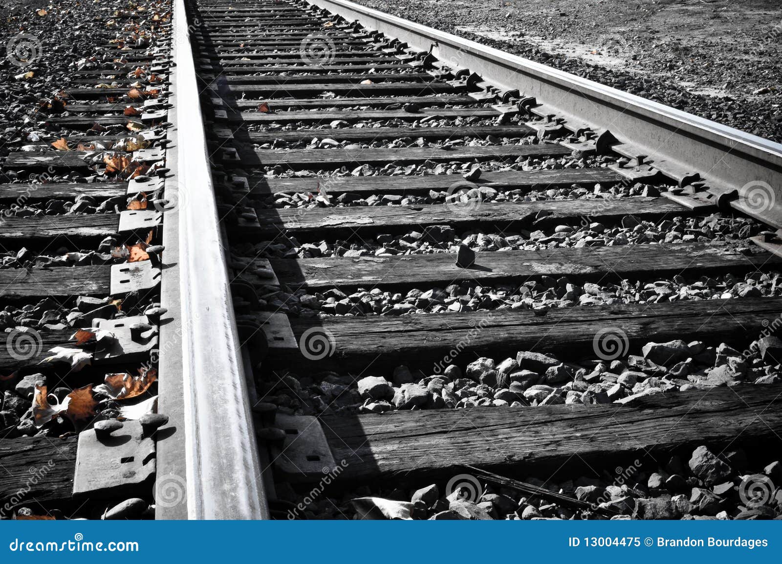 Railroad Track in Fall stock image. Image of commute - 13004475