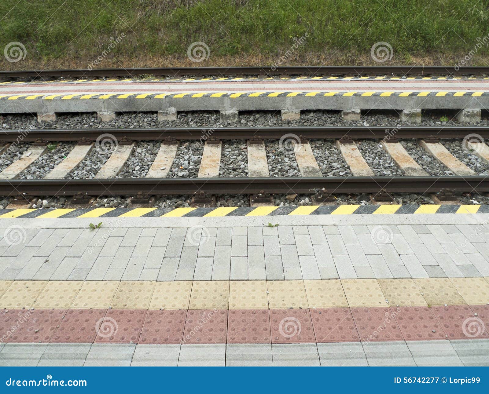 Railroad track stock image. Image of station, platform - 56742277