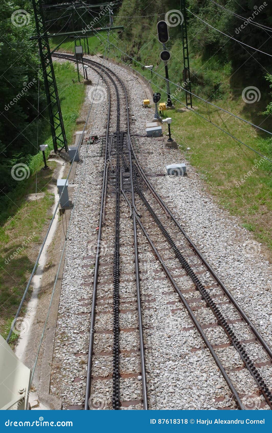 Railroad track rack stock photo. Image of rack, rocky - 87618318