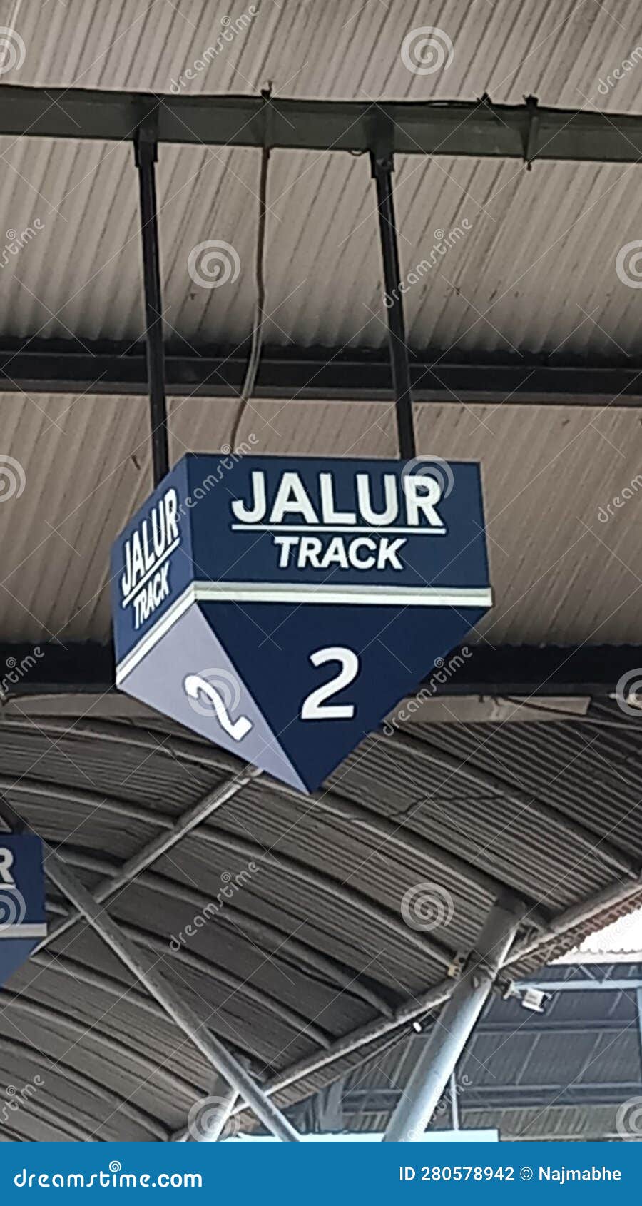 Railroad track sign stock photo. Image of railway, board - 280578942