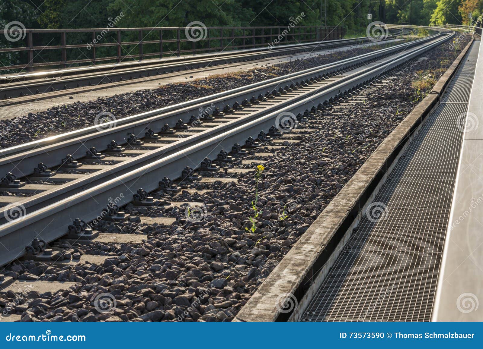 Railroad track stock photo. Image of dual, railroad, gravel - 73573590
