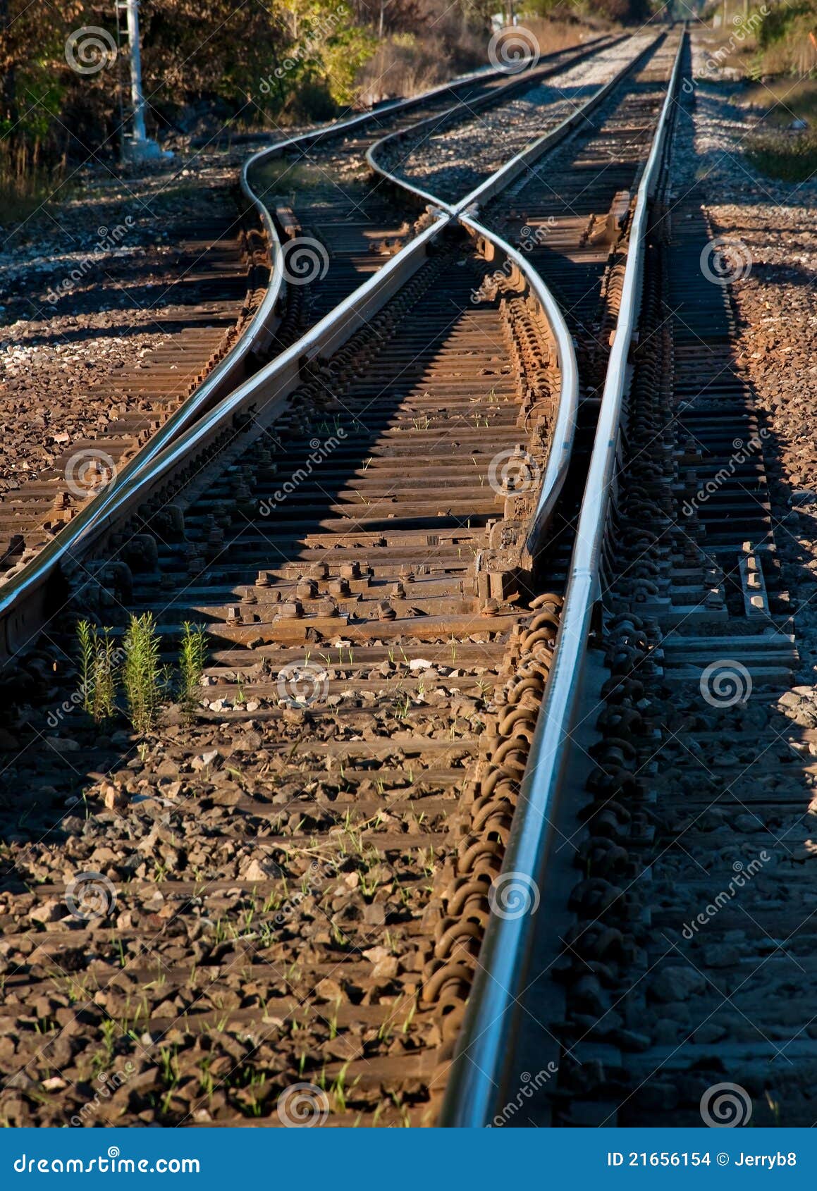 Railroad Track Switch stock photo. Image of iron, tracks - 21656154
