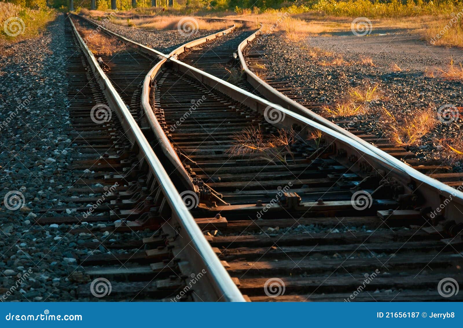 Railroad Track Switch stock image. Image of mainline - 21656187
