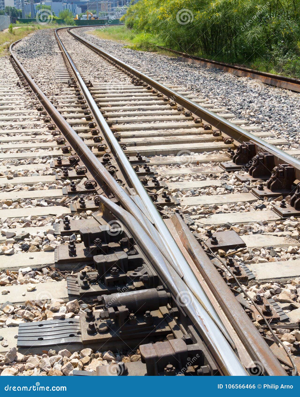 Railroad Tracks From Above