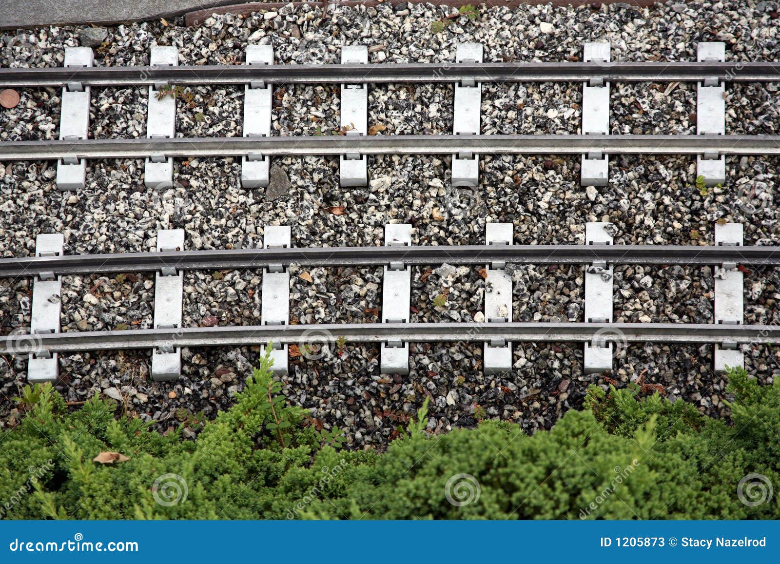 Railroad track with ties stock image. Image of direction - 1205873