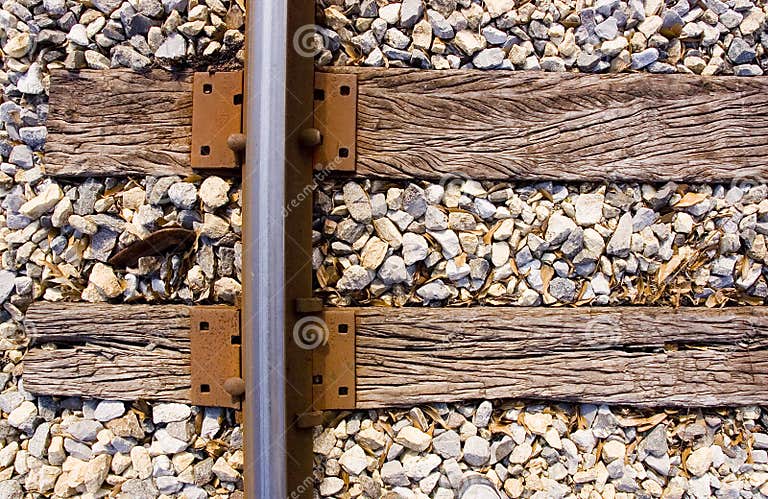 Railroad track and ties stock image. Image of beam, travel - 7757719