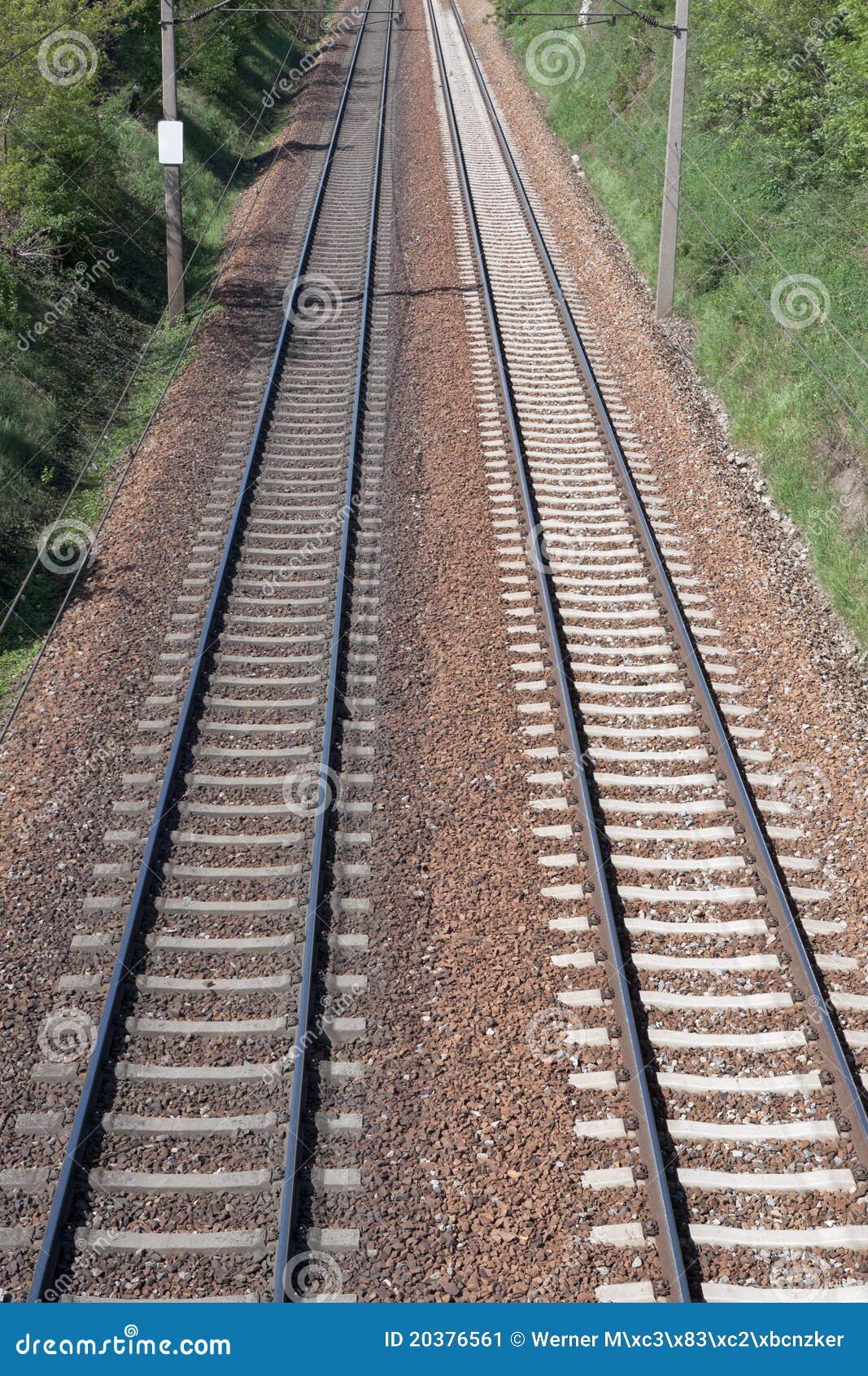 Railroad tracks stock image. Image of track, rail, steel - 20376561