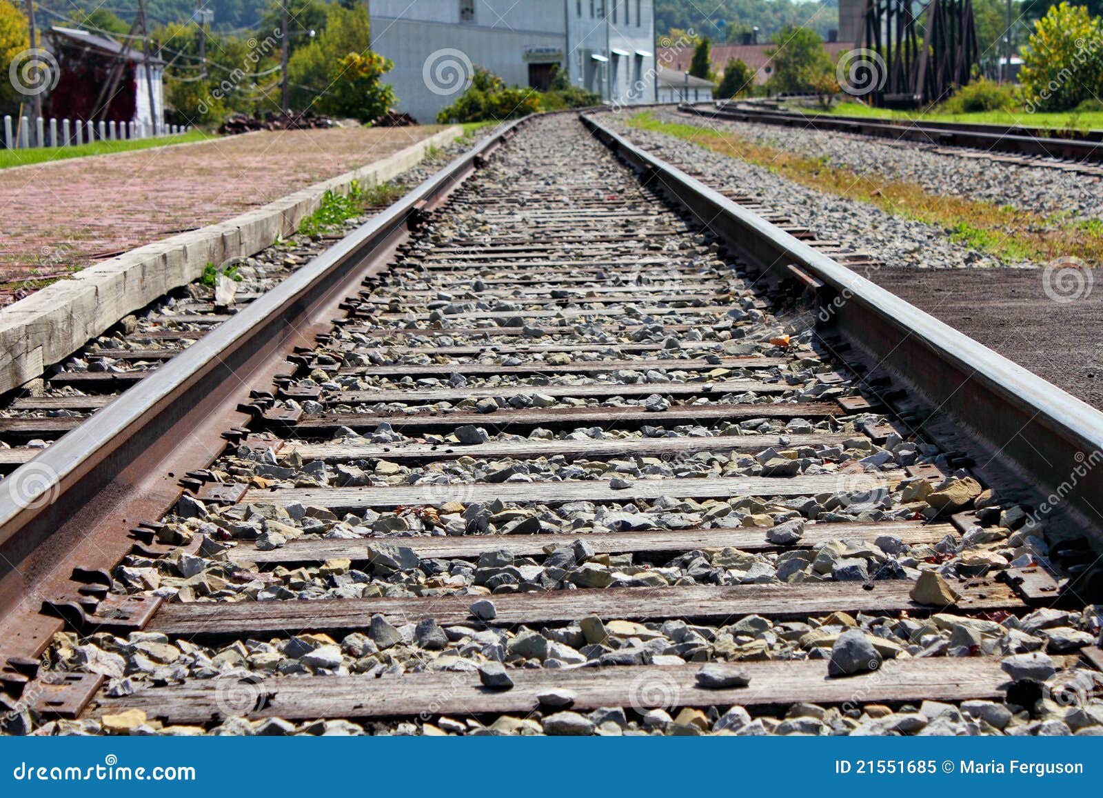 Railroad tracks stock image. Image of rail, railway, metro - 21551685
