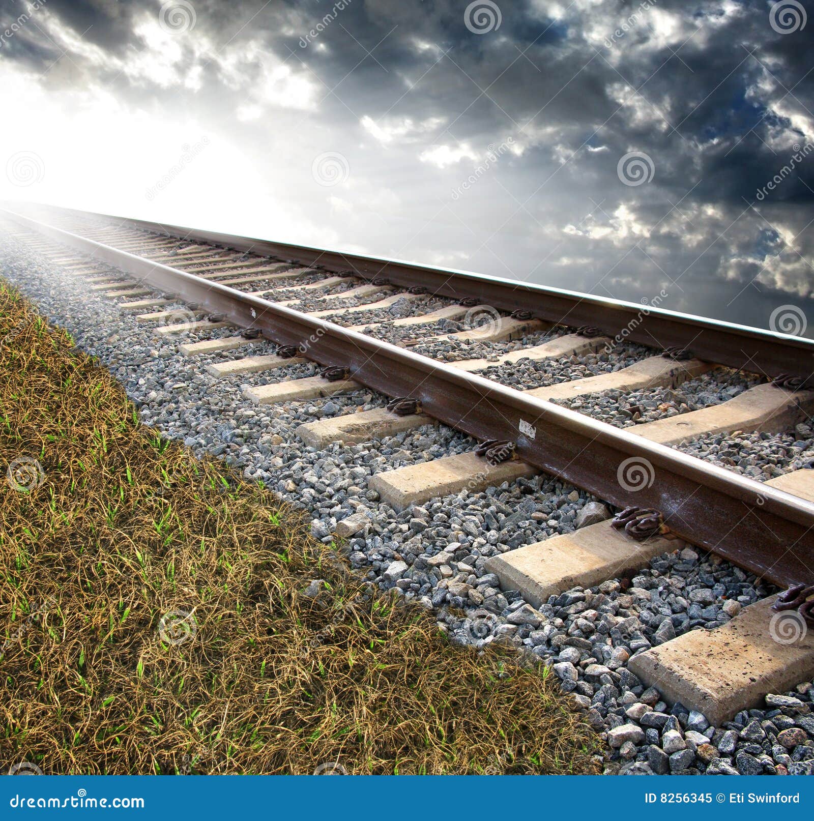 Railroad tracks stock image. Image of rocks, adventure - 8256345