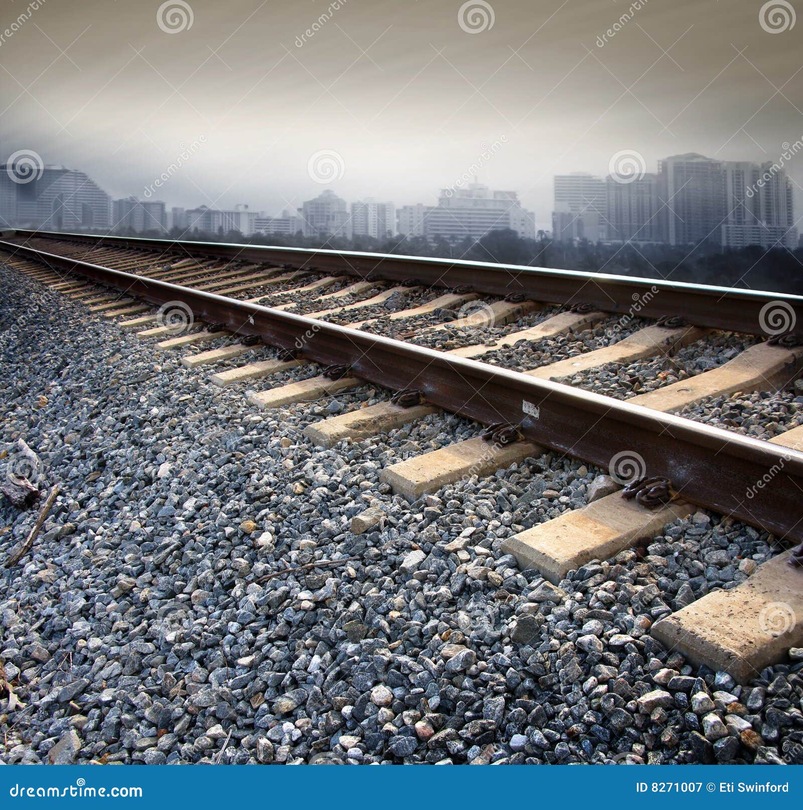 Railroad tracks stock image. Image of horizon, explore - 8271007