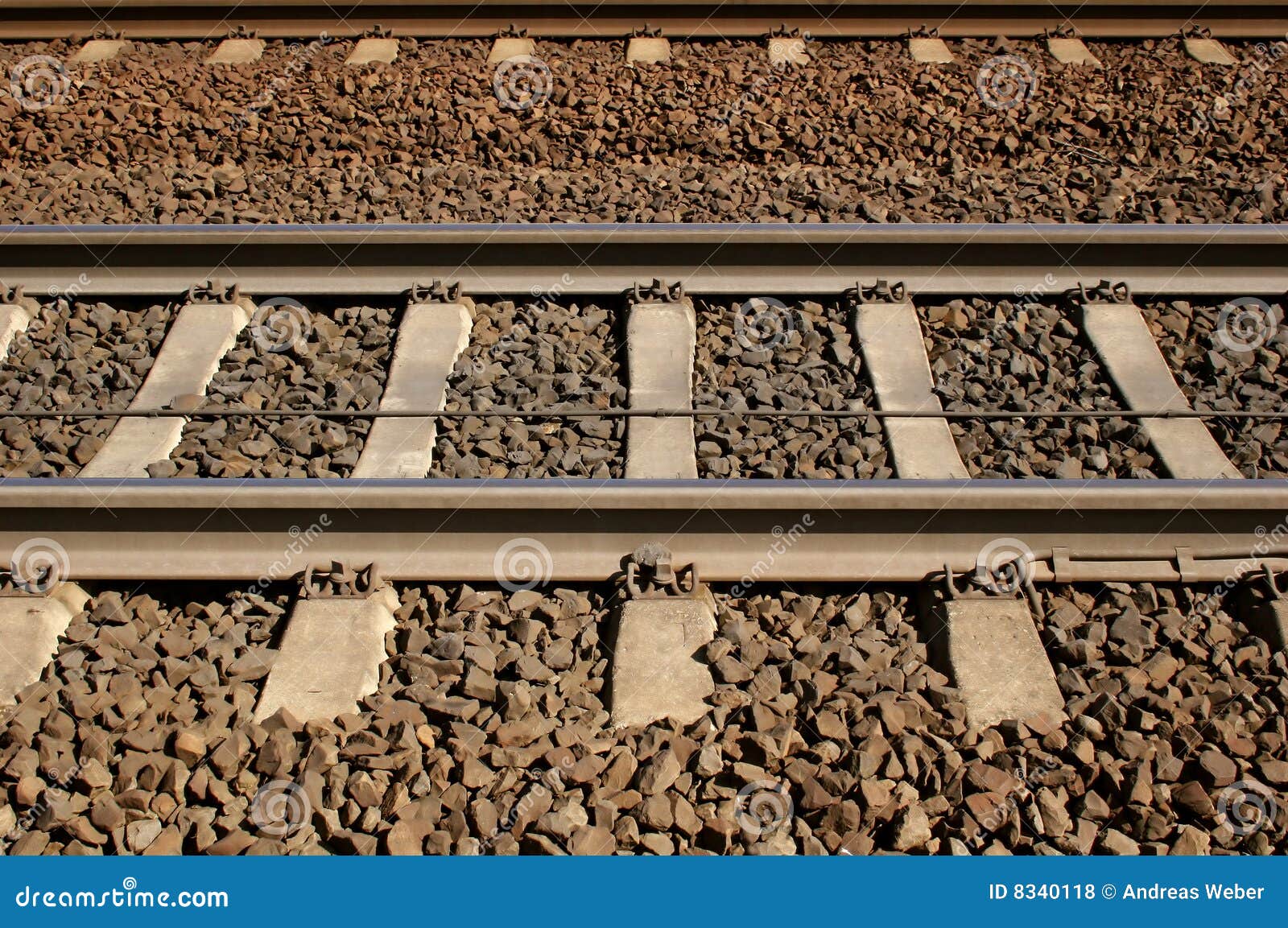 Railroad tracks stock photo. Image of infrastructure, commuting - 8340118