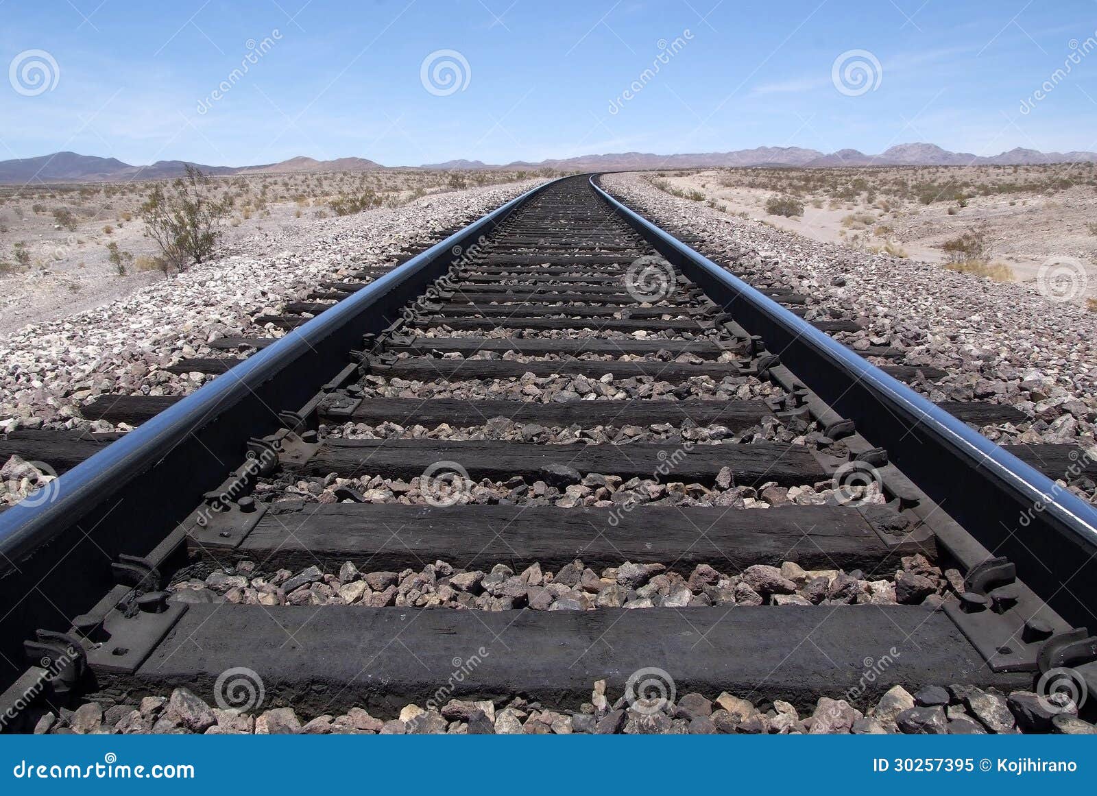 Desert railroad stock image. Image of california, road - 30257395