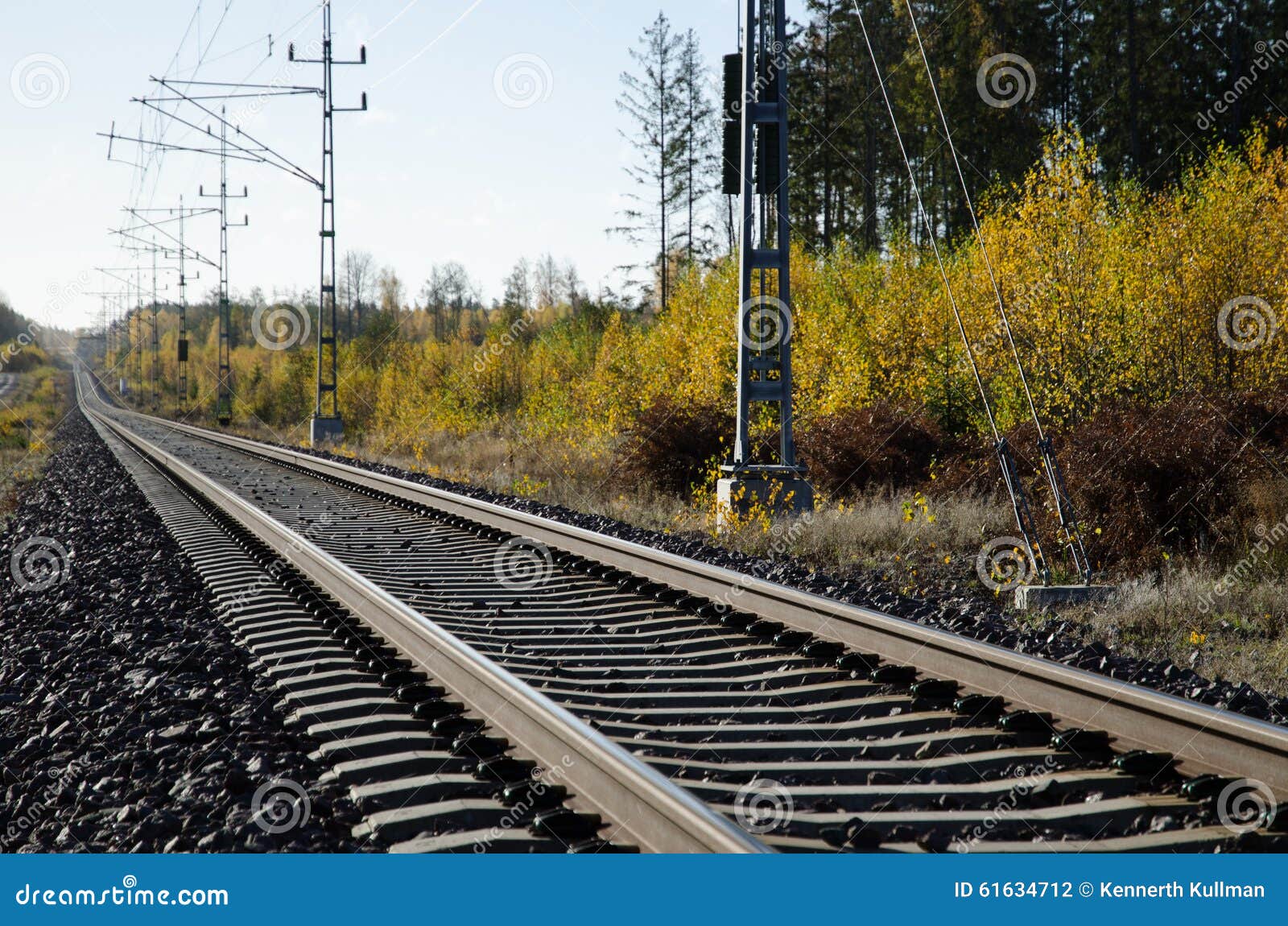 Railroad tracks closeup stock photo. Image of railway - 61634712