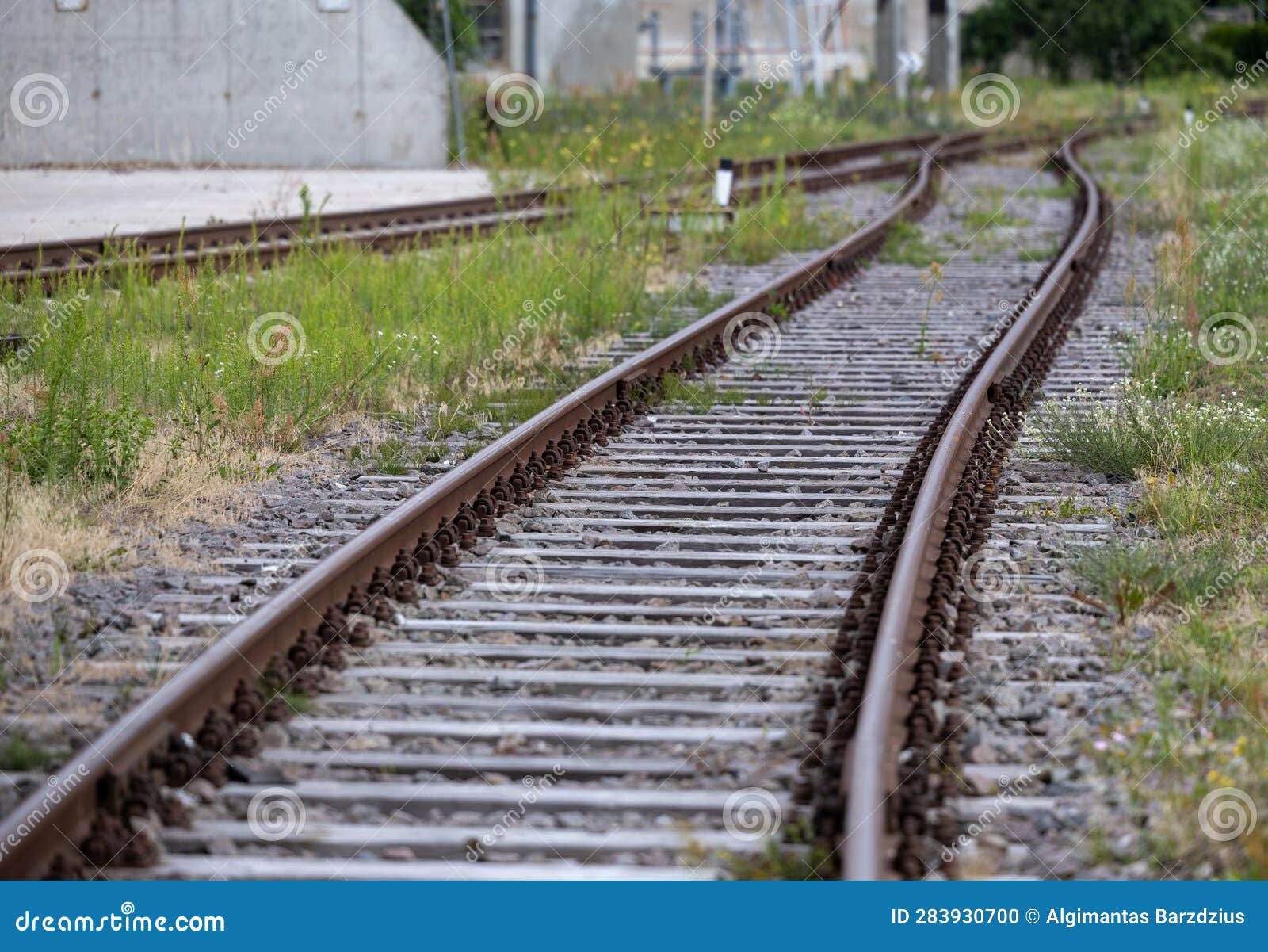 Railroad Tracks Go Far Beyond the Horizon Stock Photo - Image of ...