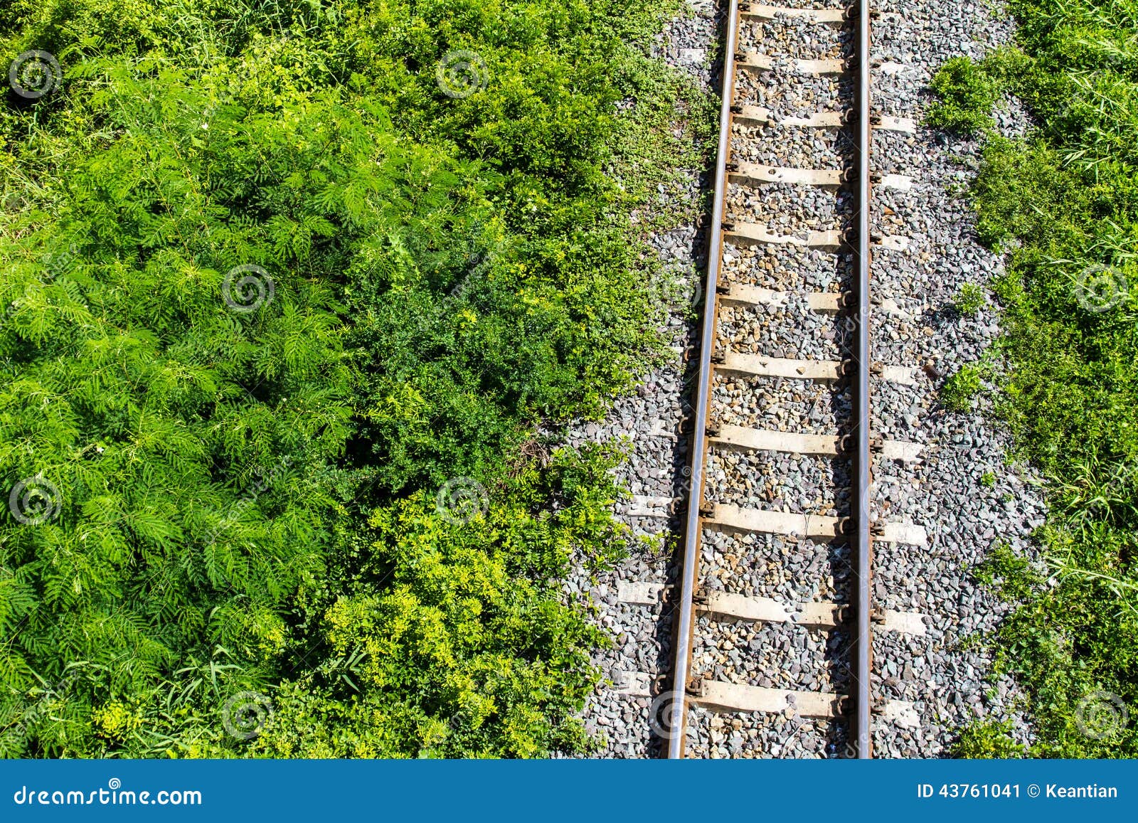 Railroad tracks grass stock image. Image of side, gravel - 43761041