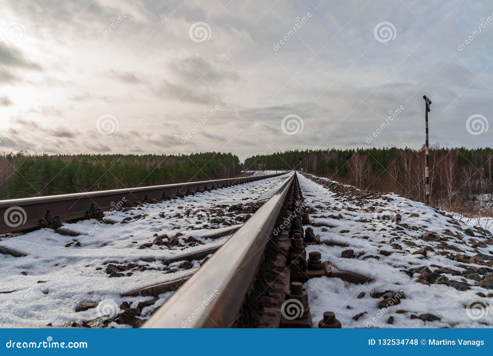Railroad Tracks and Ground Details Stock Photo - Image of person, road ...