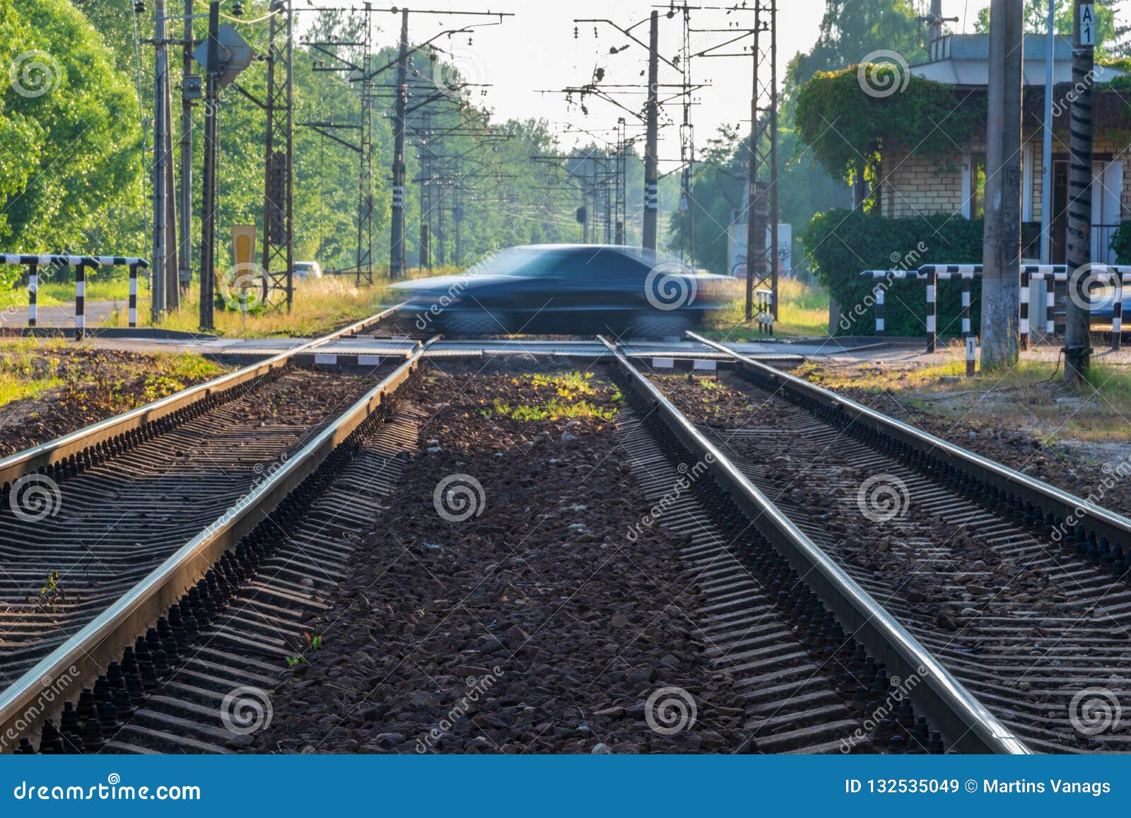 Railroad Tracks and Ground Details Stock Image - Image of environment ...