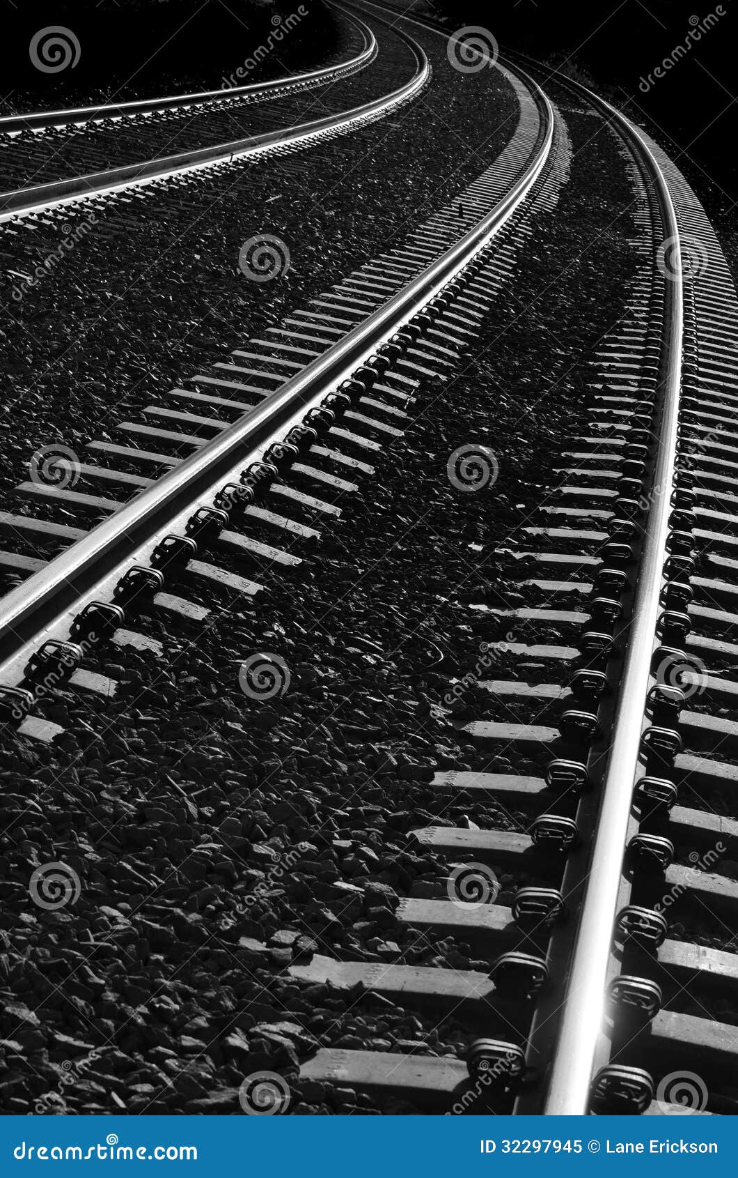 Railroad Tracks stock image. Image of outdoors, perspective - 32297945