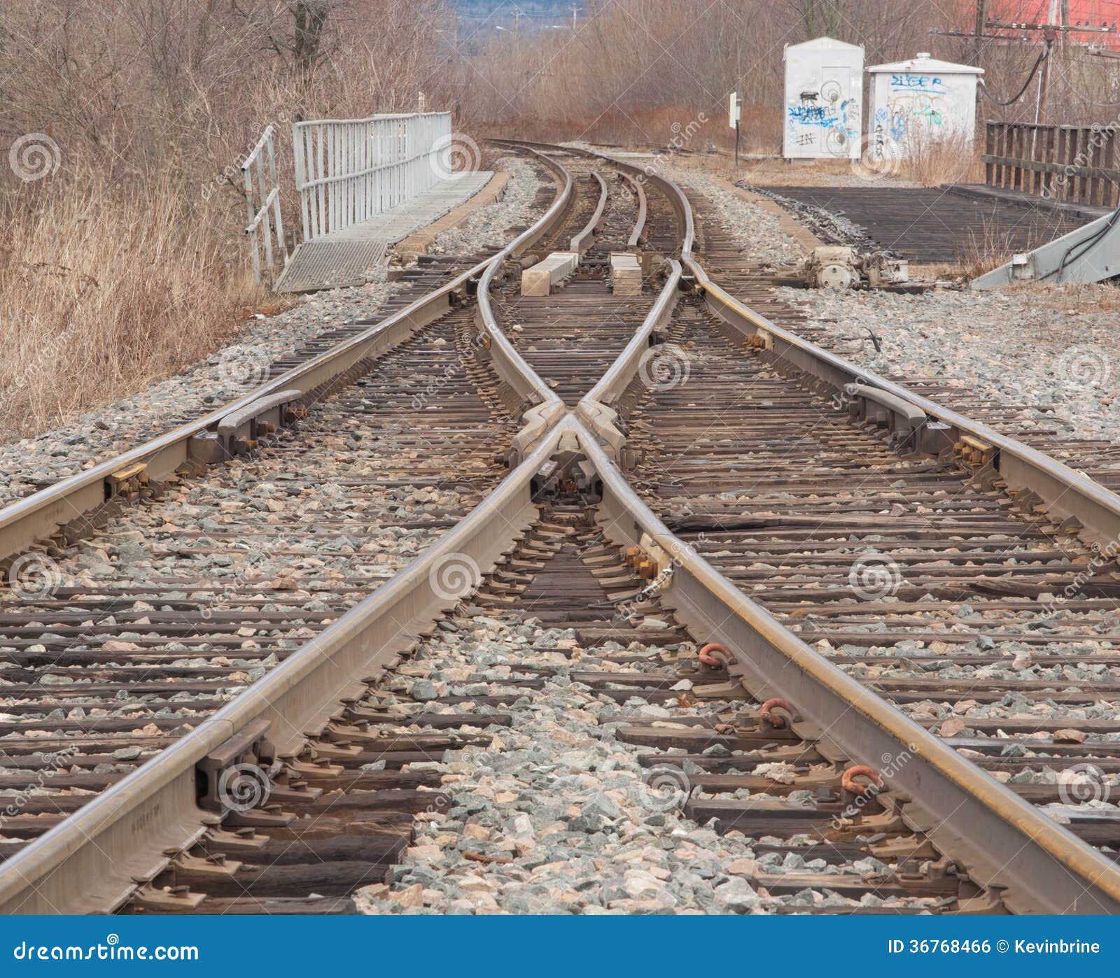 Railroad Tracks stock photo. Image of rail, line, railing - 36768466