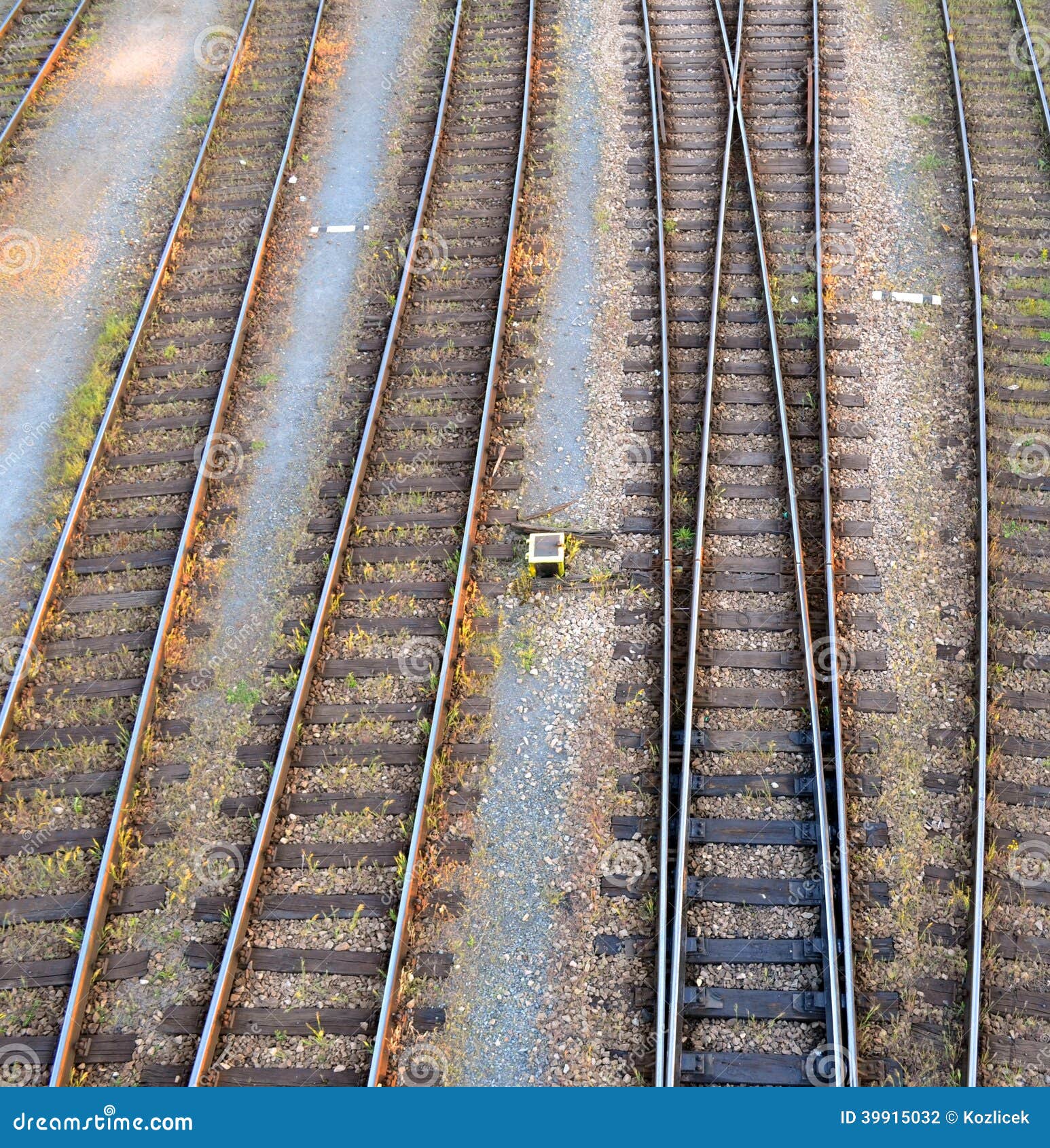 Railroad tracks overview stock photo. Image of perspective - 39915032