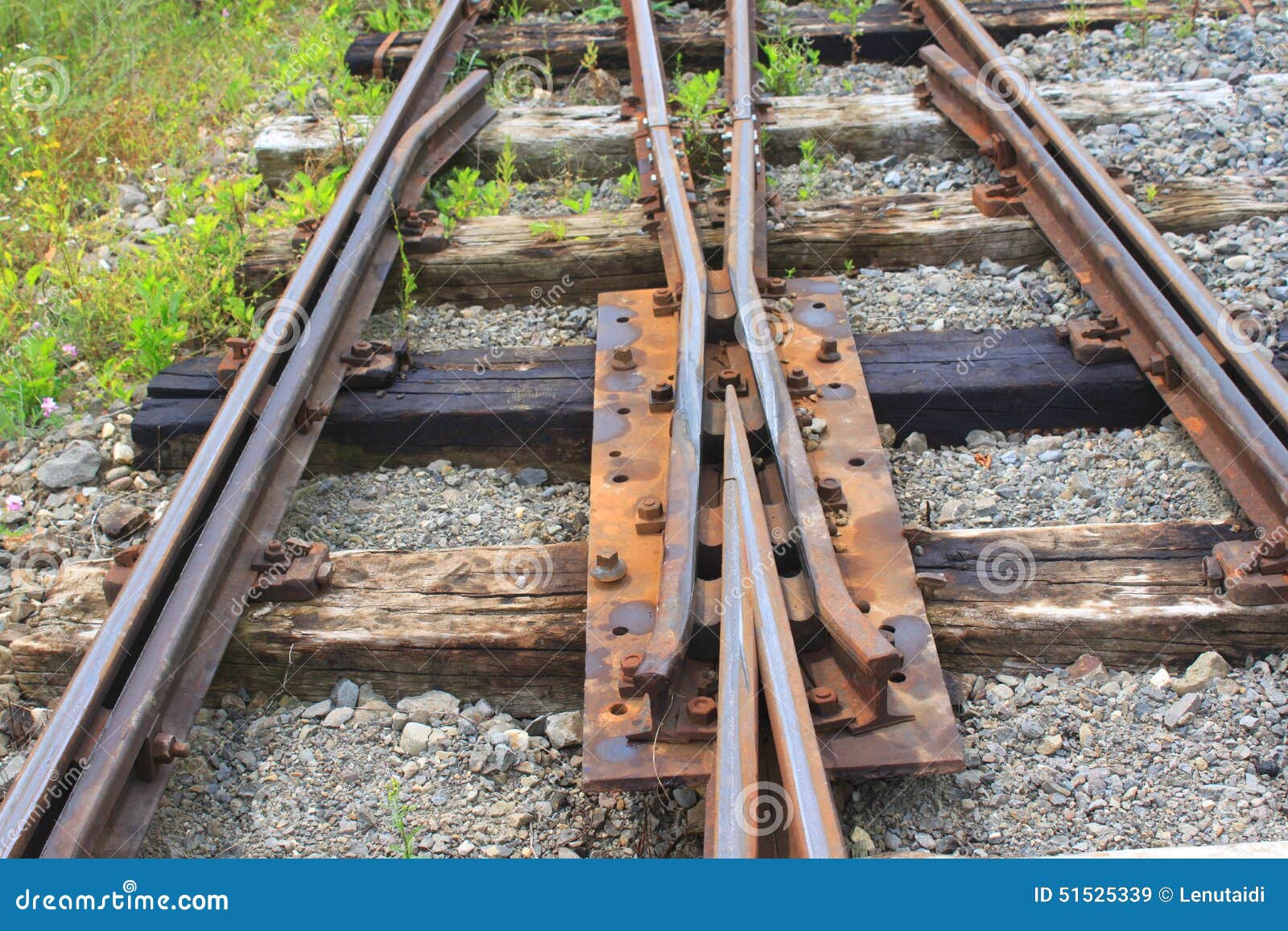 Railroad tracks stock image. Image of rusty, destination - 51525339